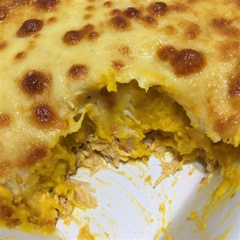 Receita Escondidinho De Frango Low Carb Com Abóbora Maravilhoso