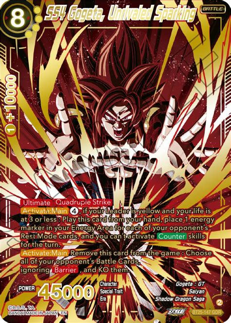Ss4 Gogeta Unrivaled Sparking Gdr Legend Of The Dragon Balls