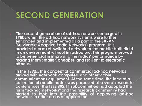 Mobile Ad Hoc Network Pptx Computer Networking Computing