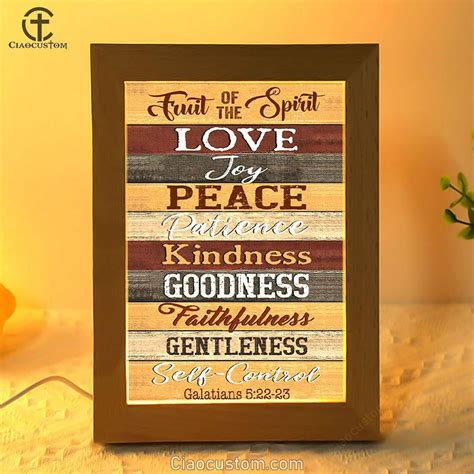 Christian Galatians 522 23 Fruit Of The Spirit Frame Lamp Prints Bib