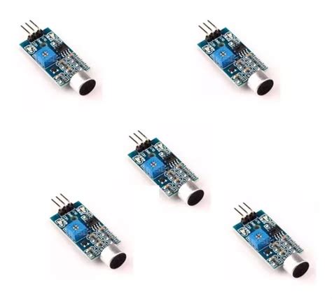5 x módulo sensor de som palmas arduino pic c nota mercadolivre