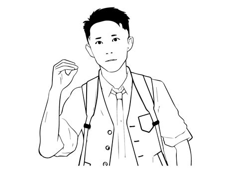 Shou Zi Chew Drawing Coloring Page Free Printable Coloring Pages