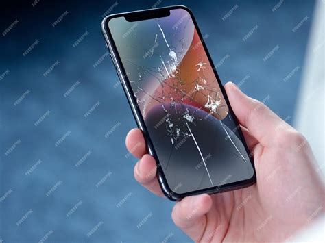 Écran Cassé Téléphone Portable 3d Rendu écran Cassé Téléphone Téléphone Portable De Verre Brisé