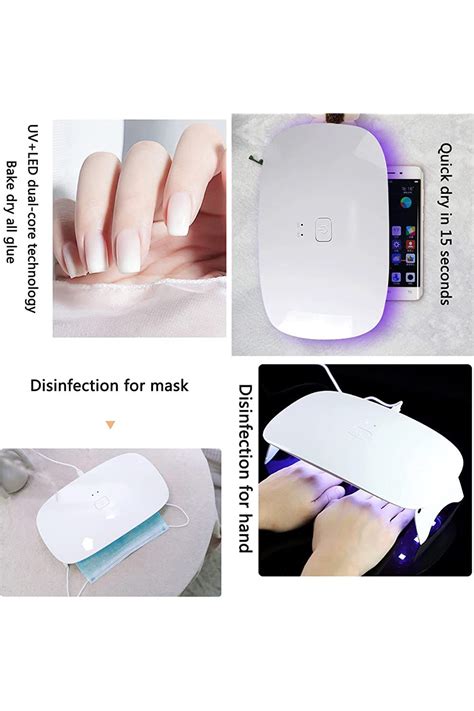 3w Uv Led Nail Curing Lamp Flexible Gooseneck Nail Dryer For Uv Gel