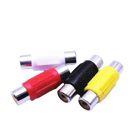 Quality Colorful Rca Adapter 1 Male To 2 Female Utechn Connectors