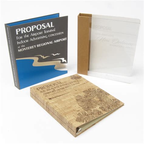 Custom Corporate Proposal Binders Clear Channel K L Looseleaf Products Inc