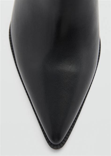Pointed Heel Ankle Boot Women Mango Usa