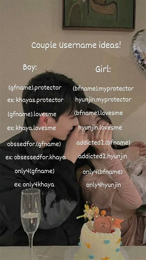 Couple Username Ideas Names For Boyfriend Usernames For Instagram
