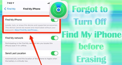 What To Do If Forgot To Turn Off Find My Iphone Before Erasing