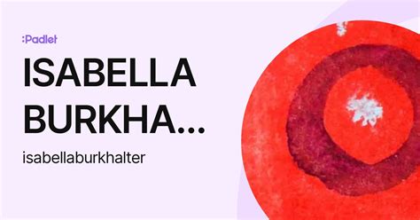 Isabella Burkhalter Isabellaburkhalter Profile Padlet