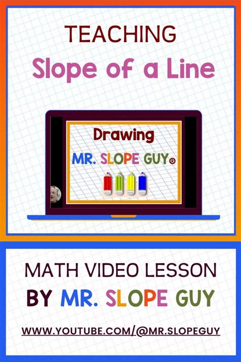 Mr Slope Guy Creating Visual Magic Drawing Horizontal Vertical
