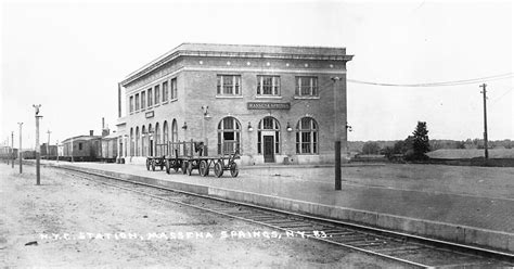 Vintage Railroad Pictures New York Central Station Massena Springs Ny