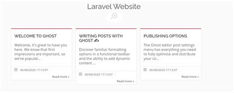 Using Ghost As Headless CMS In A Laravel Site Alistaircol