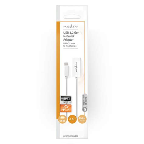 Nedis Adaptateur Réseau Usb C Rj45 Carte Réseau Garantie 3 Ans Ldlc