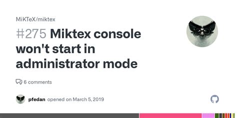 Miktex Console Wont Start In Administrator Mode · Issue 275 · Miktex