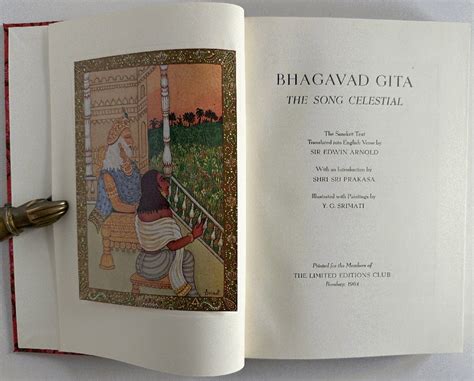 Bhagavad Gita The Song Celestial Edwin Arnold Limited Editions Club
