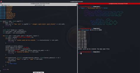 port scanning with c deniz halil