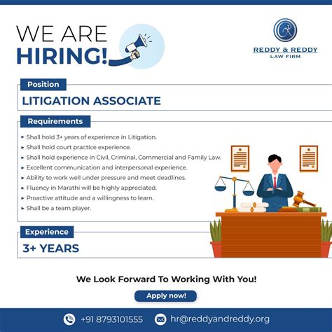 Reddy And Reddy Law Firm On Linkedin Rrlf Hiringnow Advocates