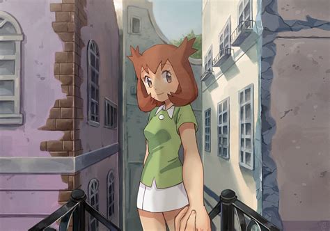 Safebooru 1girl Bangs Bianca Pokemon M05 Breasts Brown Eyes Brown