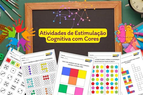 10 Atividades de Estimulação Cognitiva Cores para Imprimir