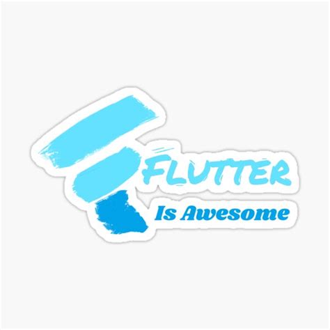 Flutter Framework Sticker For Sale By Aroshaalwis Redbubble