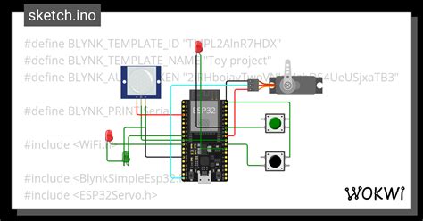 Blynk Servo Pir Copy 2 Wokwi Esp32 Stm32 Arduino Simulator