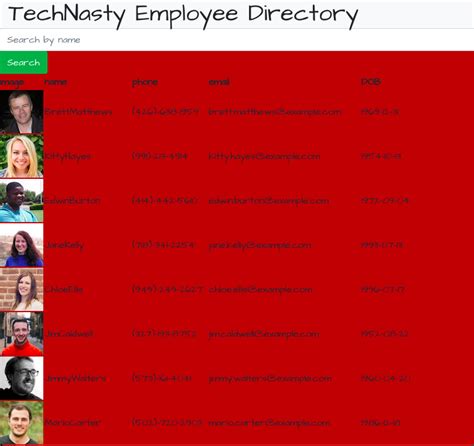 GitHub Mcolumbusua21 EmployeeFinder