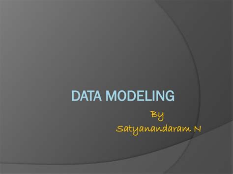 Data Modelling Conceptual Level Physicalpptx