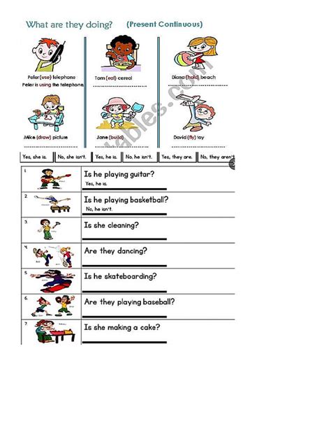 Question Present Continous Pdf