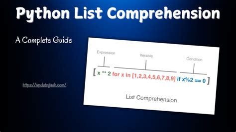 Python List Comprehension A Complete Guide