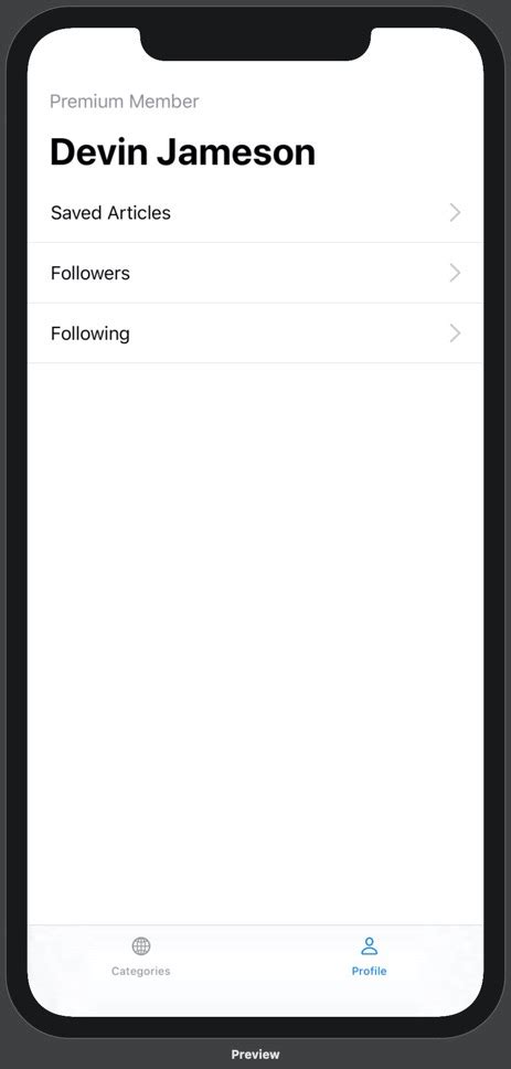 Swiftui Prototype Tutorial Of Profile View
