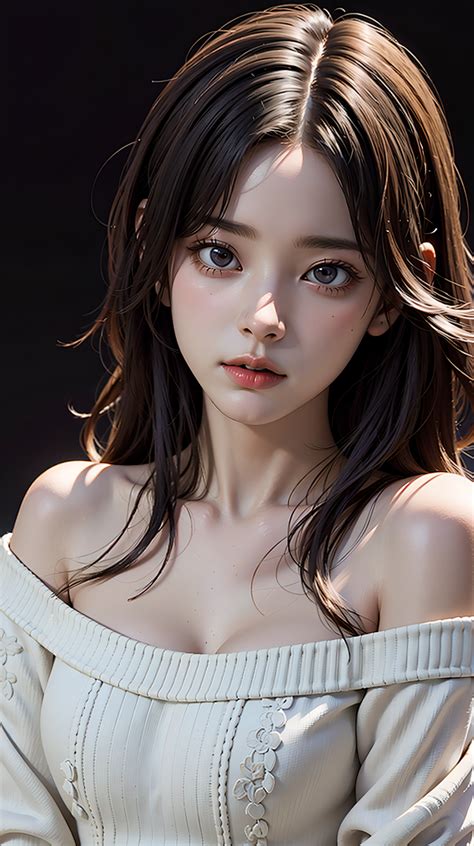 Ai绘画：一位极其精致美丽的女生 01