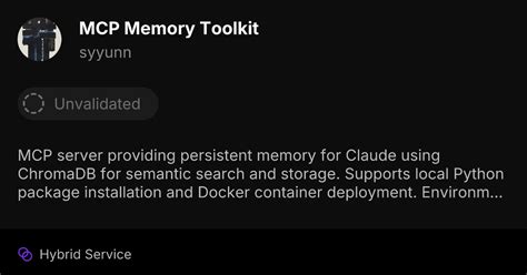 mcp 内存工具包 mcp servers · lobehub