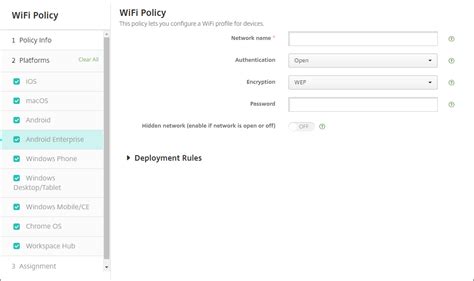 Wi Fi Device Policy Xenmobile Server