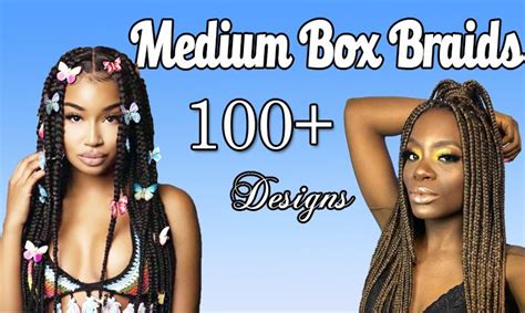 100 Romantic Medium Box Braids Designs For You Curly Craze Medium