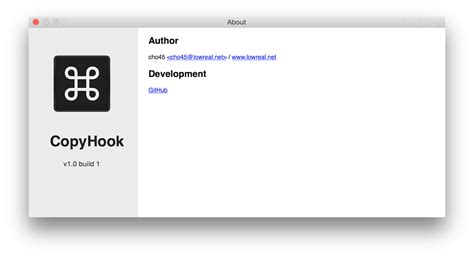 GitHub Cho CopyHook An Application For Manipulating Pasteboard For OS X