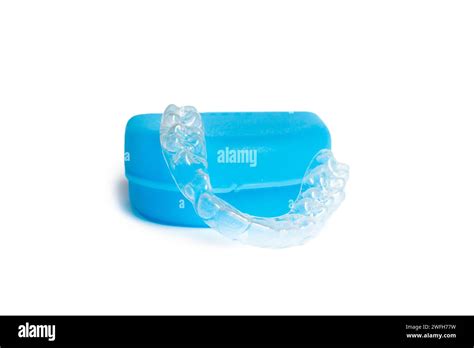 Invisalign Braces On White Background Dental Healthcare And