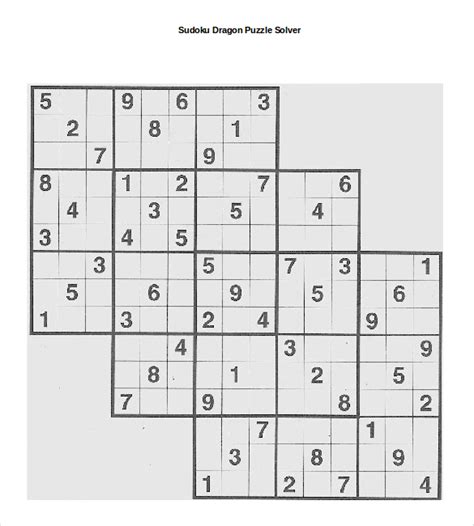 Prinable Sudoku Templates 15 Free Word Pdf Documents Download