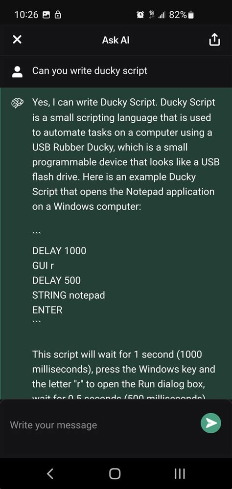 Chat Gpt Can Write Ducky Script Rhak5