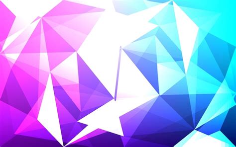 Premium Vector 3d Glowing Colorful Polygon Texture Background