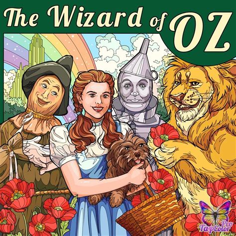 Pin By Judy Newton On Colored Pictures Wizard Of Oz Comic Book Cover