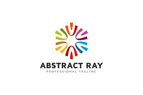 Download Abstract Rays Logo Template Шаблон логотипа на тему графика