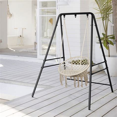 Winado Large Indoor Outdoor Heavy Duty Steel Hammock Chair Stand