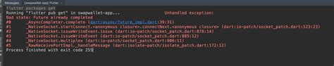 Future Already Completed Any Flutter Command Not Working · Issue