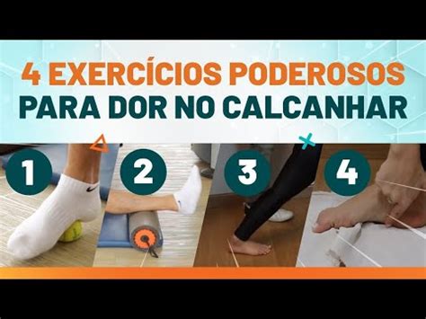 4 Exercícios PODEROSOS para DOR NO CALCANHAR I Tendinite Fisioprev