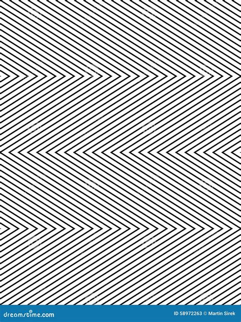 Vector Modern Seamless Pattern Lines Zig Zag Stock Vector