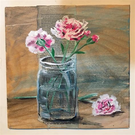 Robin Gail Art Carnation 3 In My 20flowers Series 🌸 These Flowers