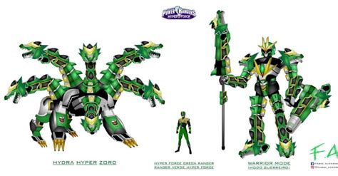 Green Power Hydra Megazord Mais Uma Arte Em Comemoração Aos 25