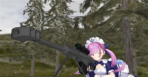 Mmd M82a1を構えるあくたん 猫フランのイラスト Pixiv