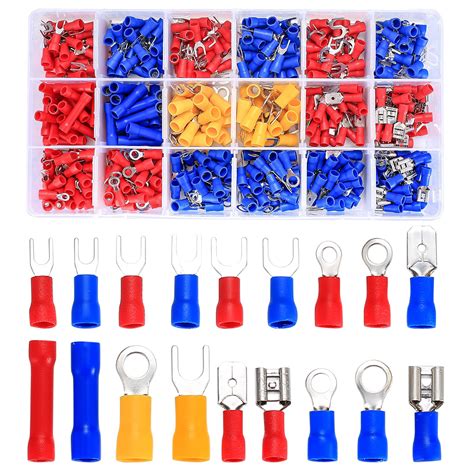 Buy 520 Pcs Crimp Connectors Electrical Insulated Crimps Terminals